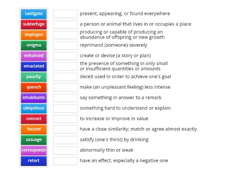 ENGLISH NGRT PRACTICE - Match up