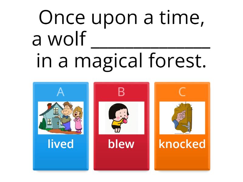 Tier 1 Twisted Tale Past Tense Verb Part 1 - Quiz