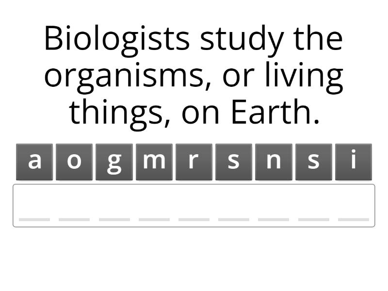 Lesson 15 Ecology for kids Journeys - Anagram