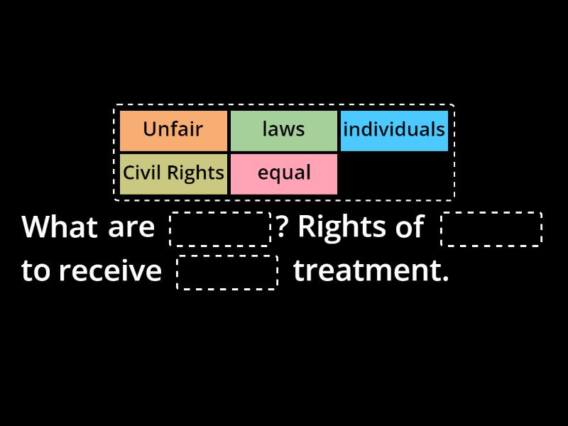 What are Civil Rights? - Complete the sentence