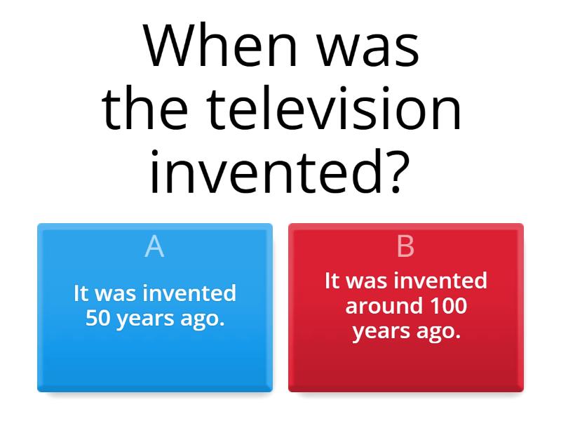 The television and the telephone - Quiz