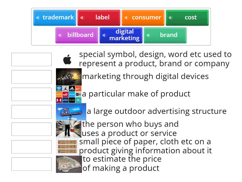 Marketing Vocabulary - Match up