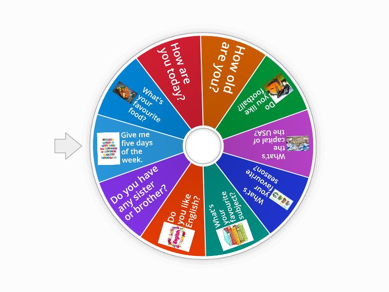 Warm up English - Random wheel