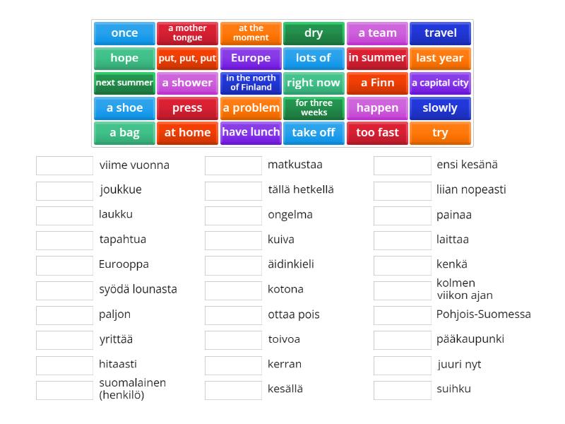 Level Up 7 Theme 4 Main text - Match up