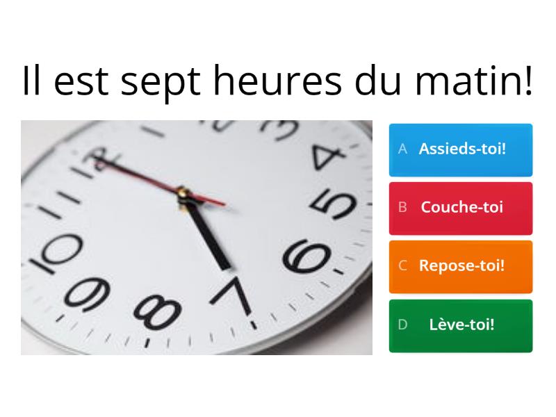 Quiz - impératif verbes pronominaux - Викторина