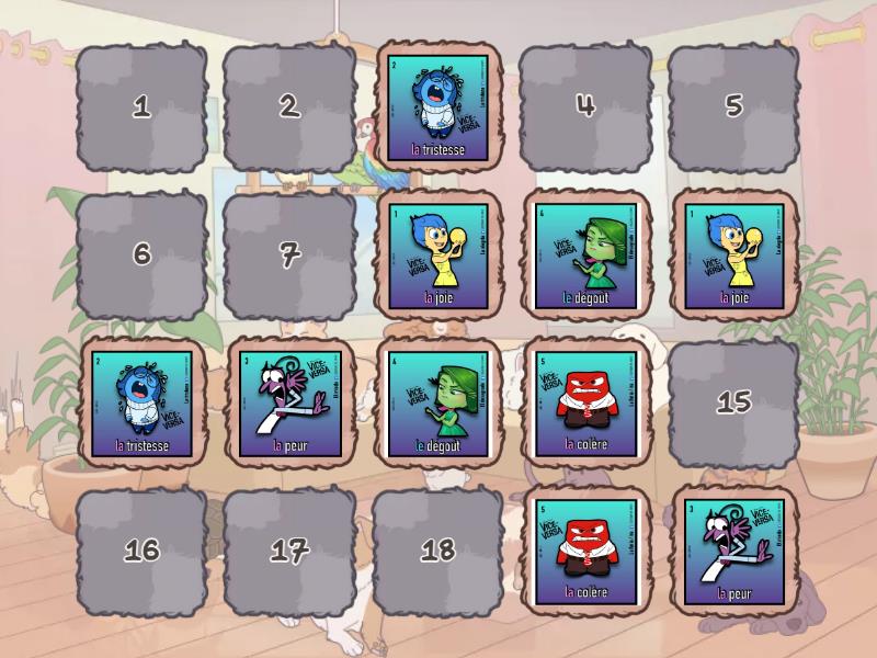 Les émotions - Matching pairs