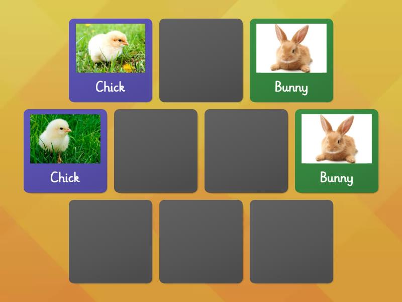 Easter Memory Game - Matching pairs