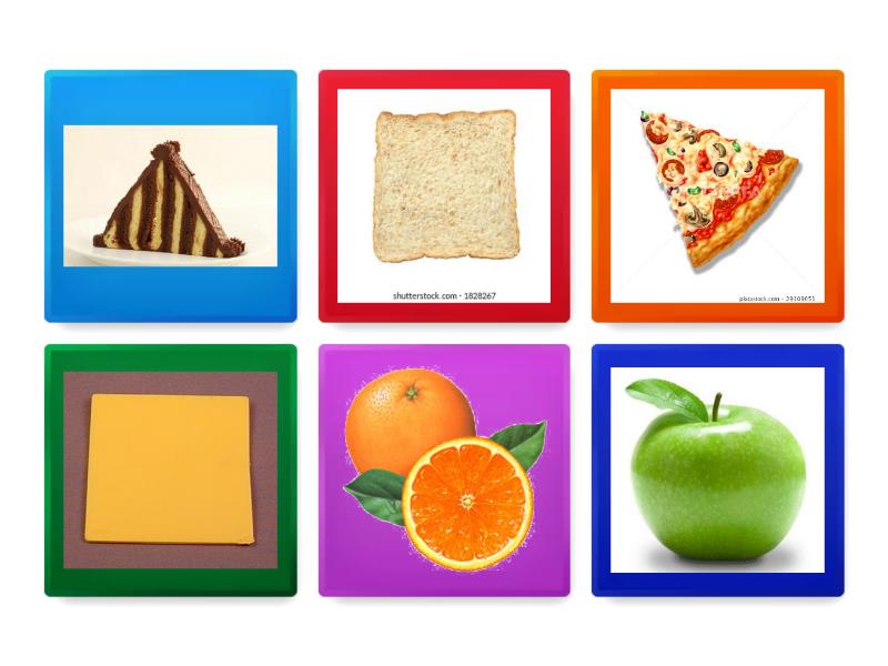 Food shapes - Flip tiles