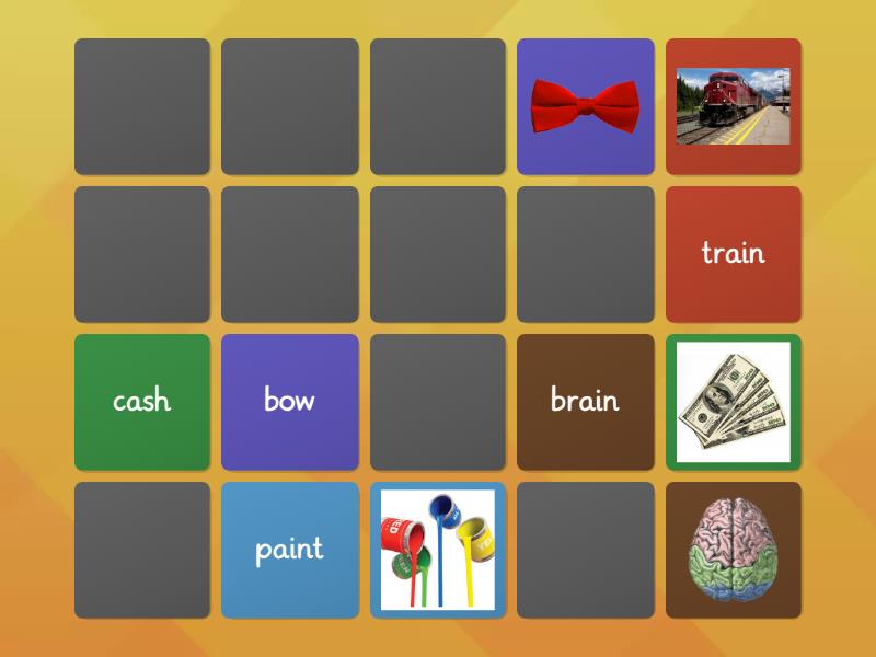 10 Word Review (Sonday System Level 26) - Matching pairs