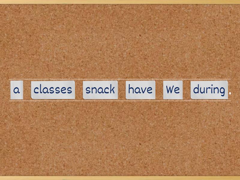 1. Simple Present - Unjumble