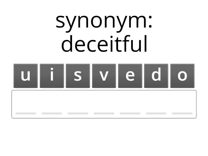 Adjectives (Fox) - Anagram