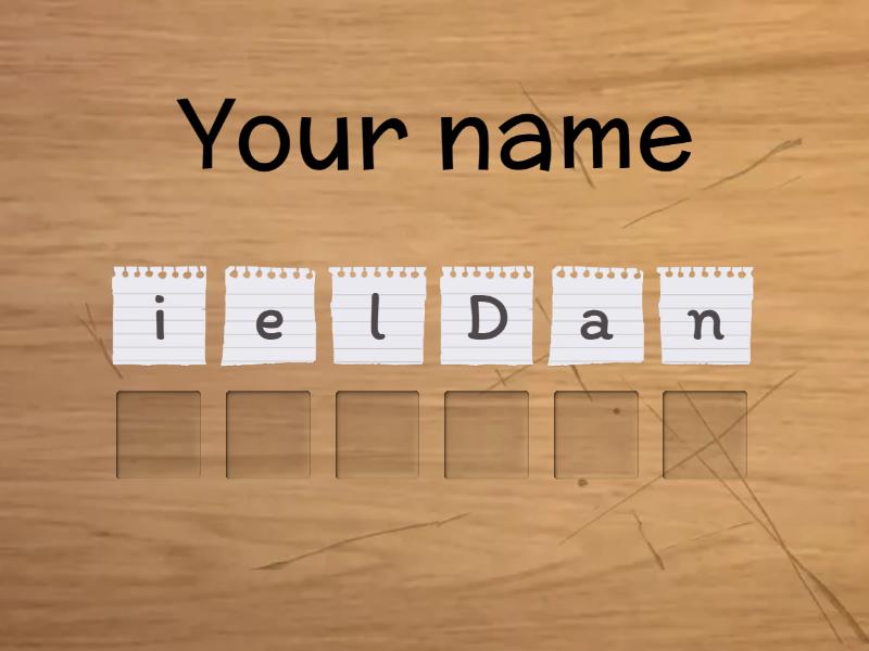 Names - Anagram