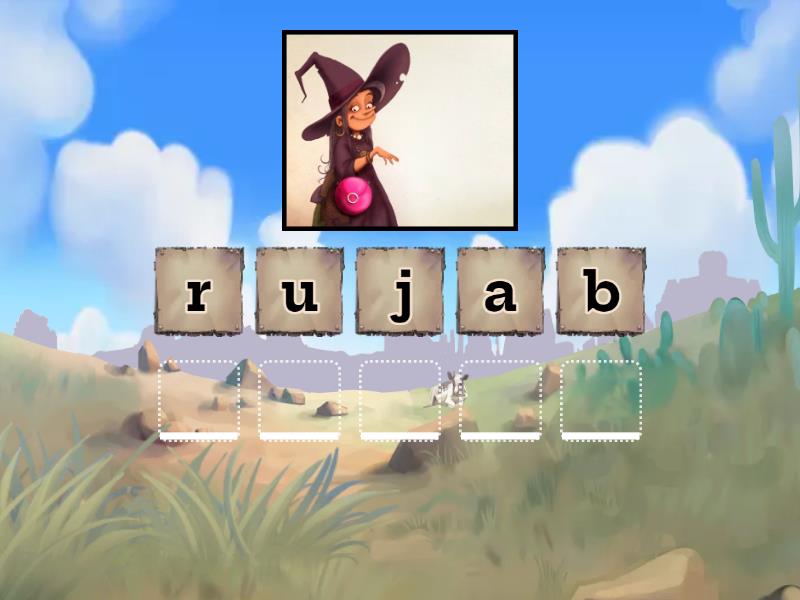 Sílabas trabadas bl y br - Anagram