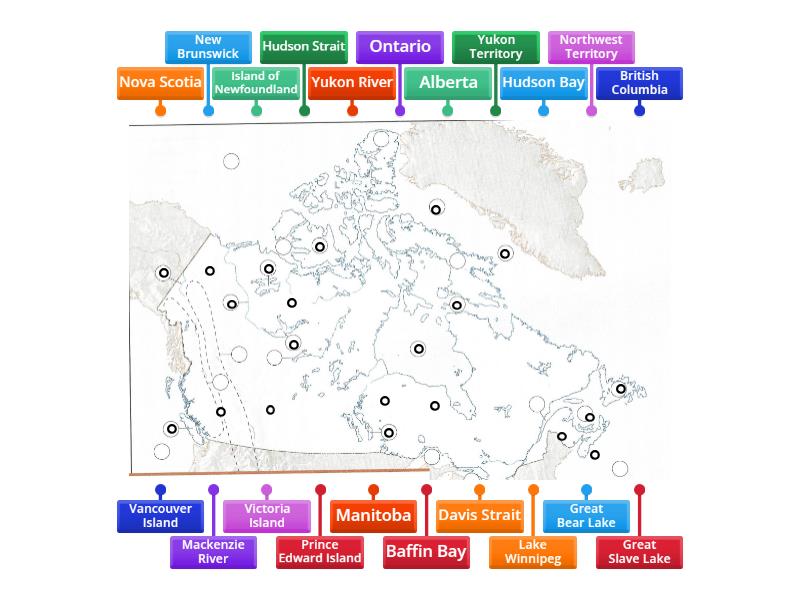 History Chapter 3 Canada: Geographical Features - Labelled diagram