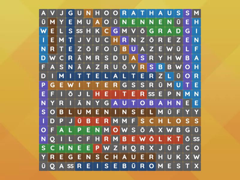 Kapitel 3 Word Search - Wordsearch