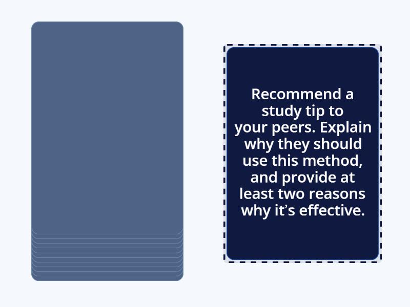 recommend something - Speaking cards