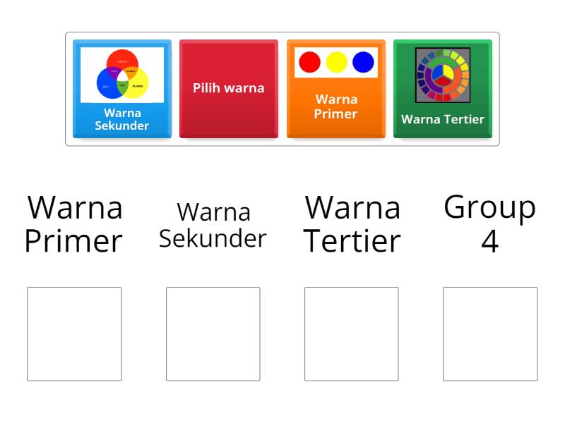 Warna Asas - Group sort