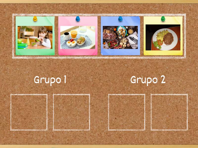 REAGRUPANDO LOS ALIMENTOS - Group sort