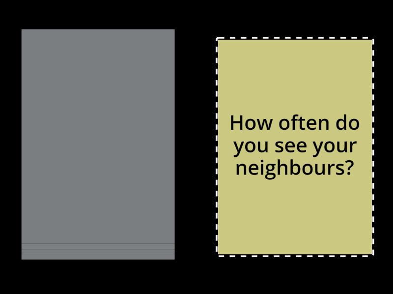 Neighbours (Speaking, elem.) - Speaking cards