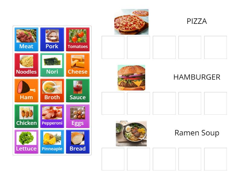 FOOD! - Group sort