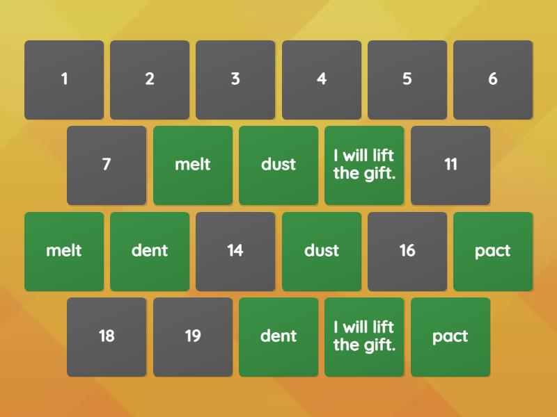Final T Blends - Matching pairs