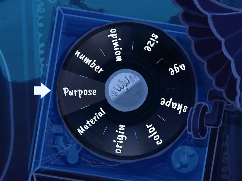 Adjective order - Spin the wheel
