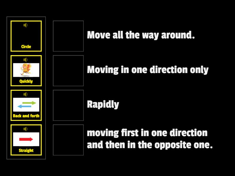 Type of motion - Match up