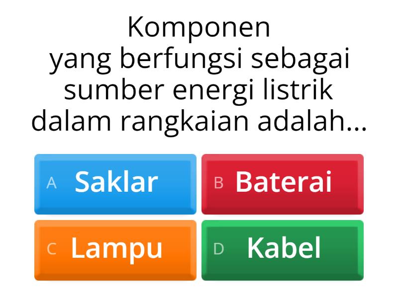 KUIS MPI IPAS kelas V SD BAB III Energi Listrik dan Manfaatnya dalam ...