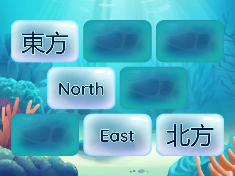 Direction Quiz - Matching pairs