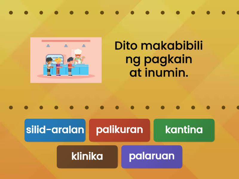 Bahagi ng Paaralan (Matching Type) - Find the match Bahagi ng Paaralan (Matching Type) - Find the match