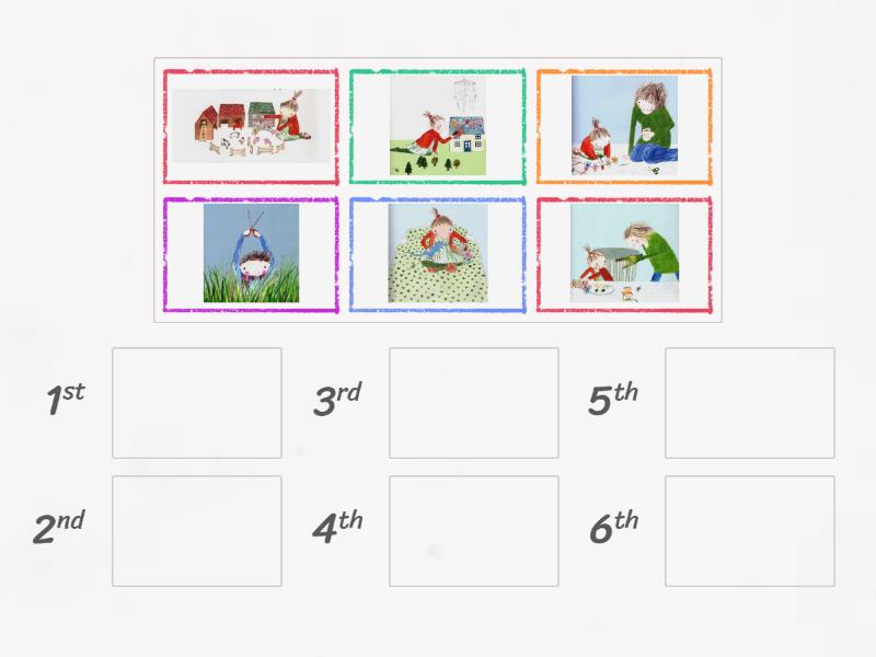 Paper dolls story sequencing - Rank order