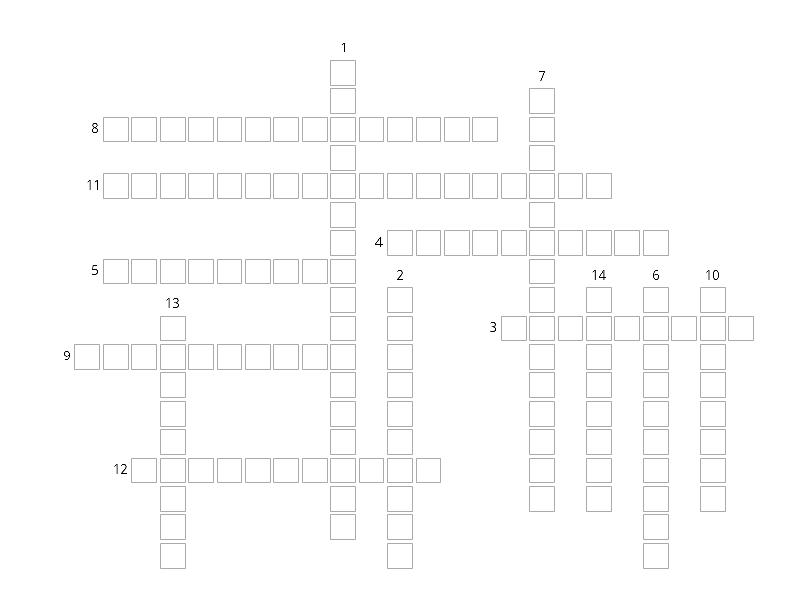 rm a2 9b vocabulary - Crossword
