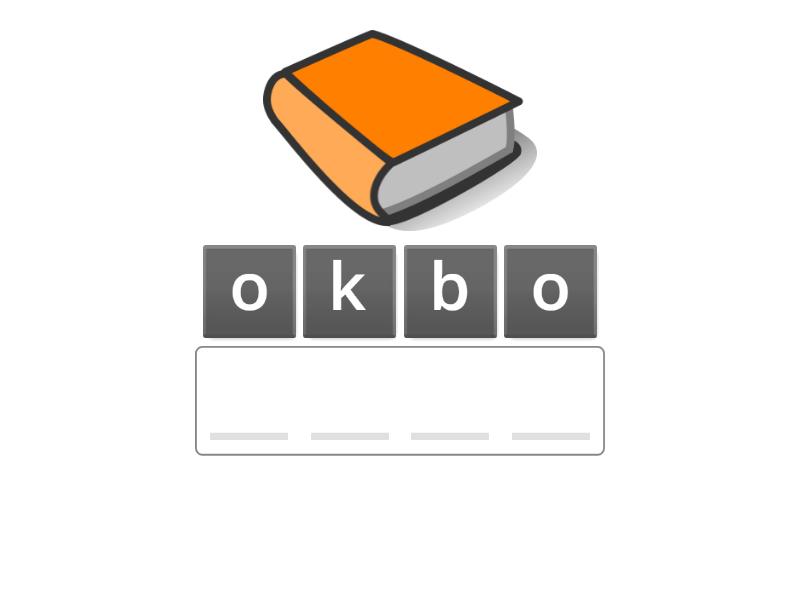 Classroom Objects - Anagram