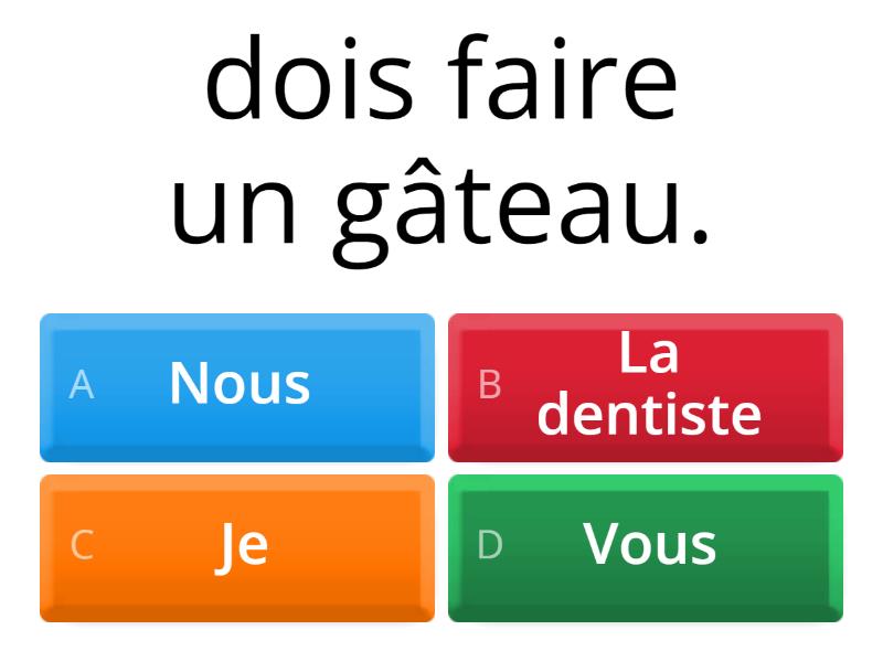 Le Verbe Devoir Quiz