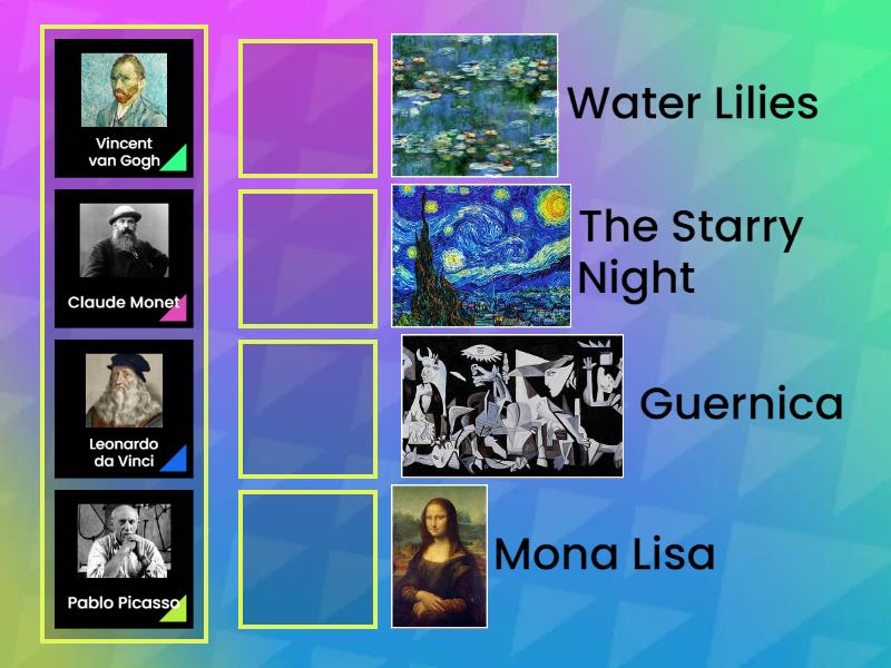 Matching Paintings and Artists - Match up