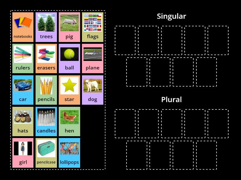 Singular and Plural - Group sort