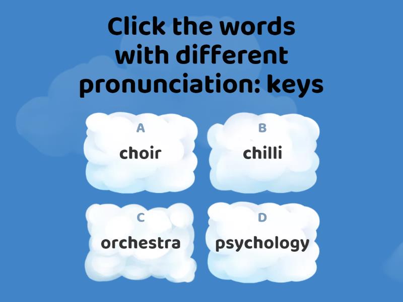 English File B2 6B Pronunciation - Quiz