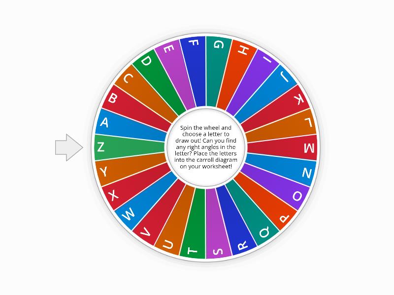 Types of angles - Spin the wheel