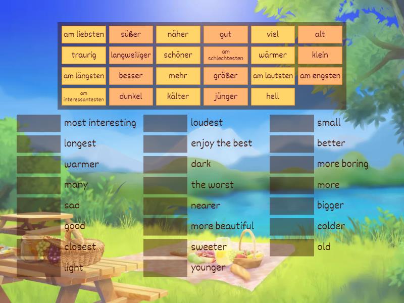 German Komparativ Activitat - Match up