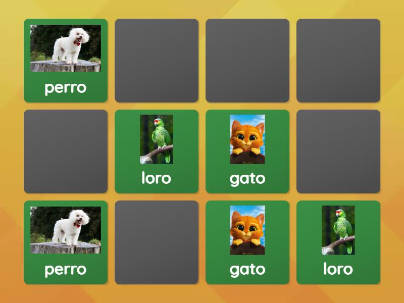 memorama - Matching pairs