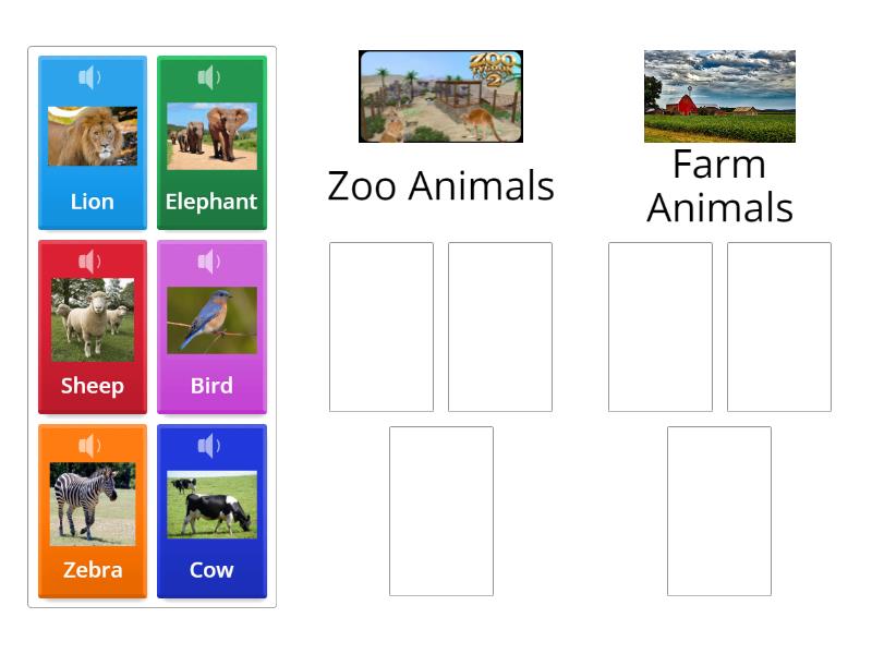 Sort the Animals - Group sort