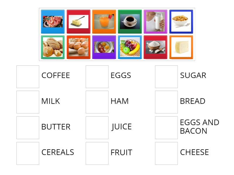 ENGLISH BREAKFAST - Match up