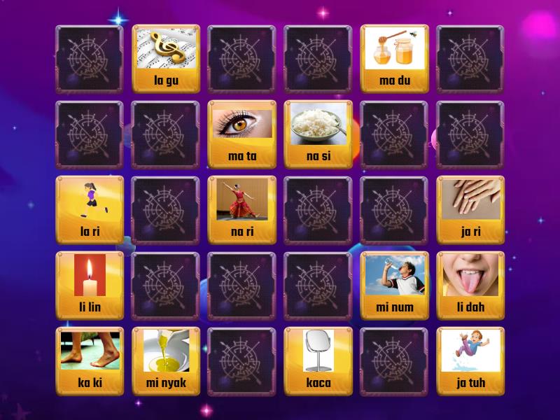 Suku kata awal yang sama - Matching pairs