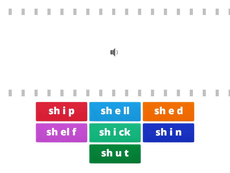 ST2 Words with sh - Find the match