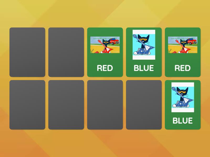 pete the cat - Matching pairs