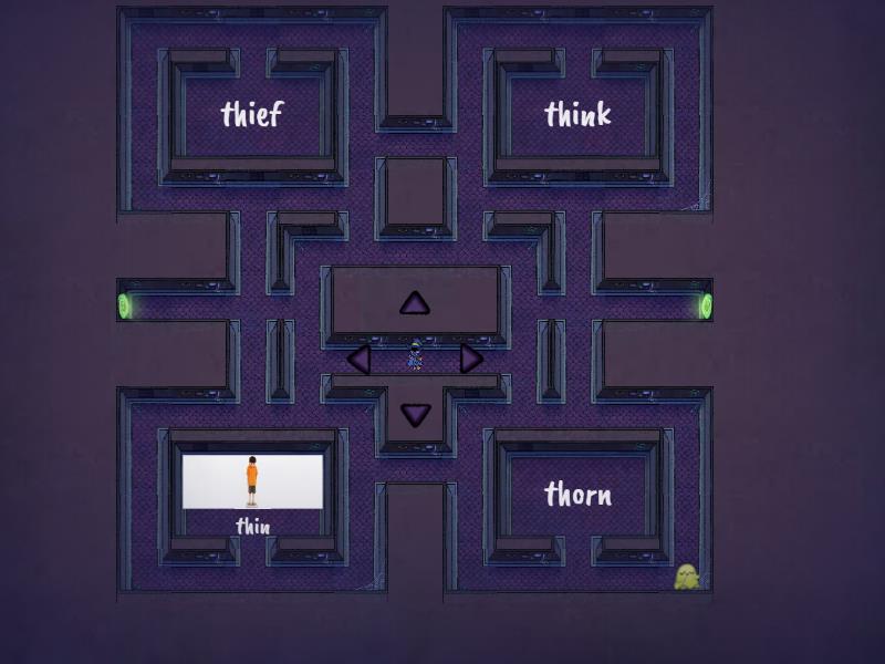 Phonics th - Maze chase