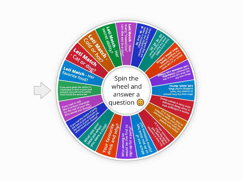 Team Building - Wheel - Spin the wheel