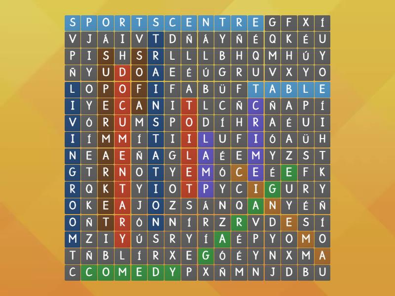 ALPHABET SOUP - Sopa de letras