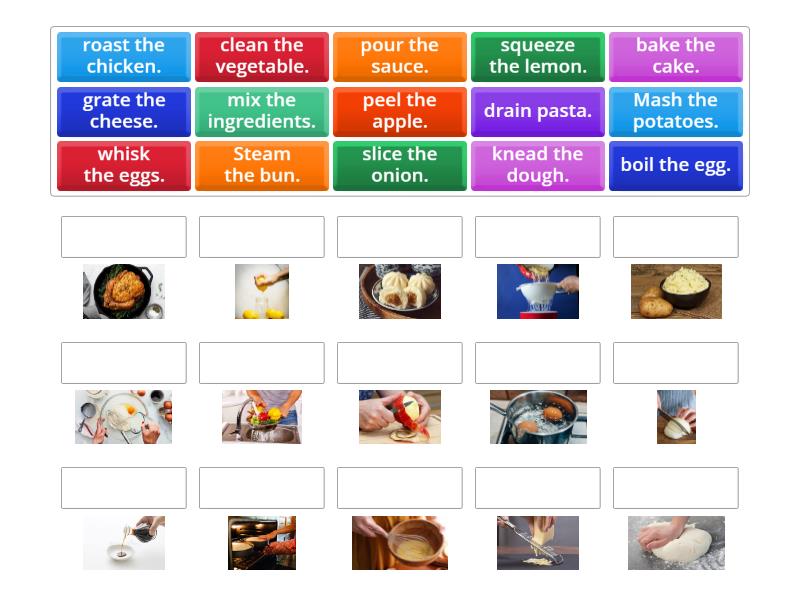 Cooking Verb - Match up
