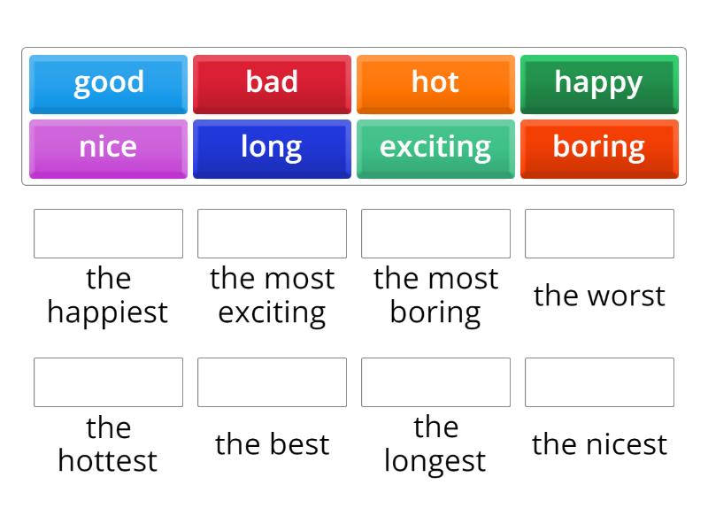 Superlatives - Match up